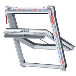 Keylite Polar PVC Centre Pivot Conservation Window 550x780mm - Standard ...