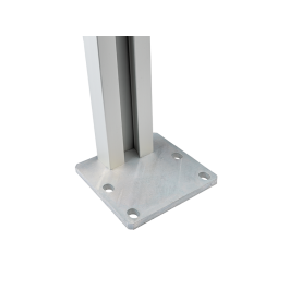 TherraWood Galvanised Aluminium Start/End Post Plate - Condell