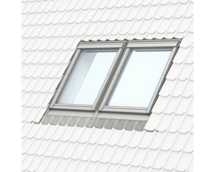 Velux EKJ SK10 0021E Coupled Reccessed Profiled Tile Flashing 100mm Gap ...