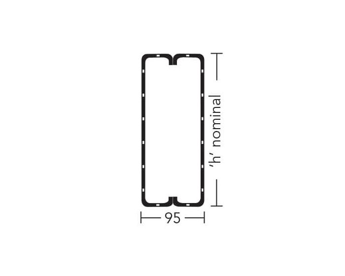 Keystone HDBOX/K-100 Heavy Duty Solid Wall Box Lintel 2700mm « Condell Ltd